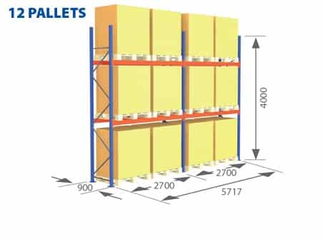 Pallet Racking Complete Systems - 12 Pallets